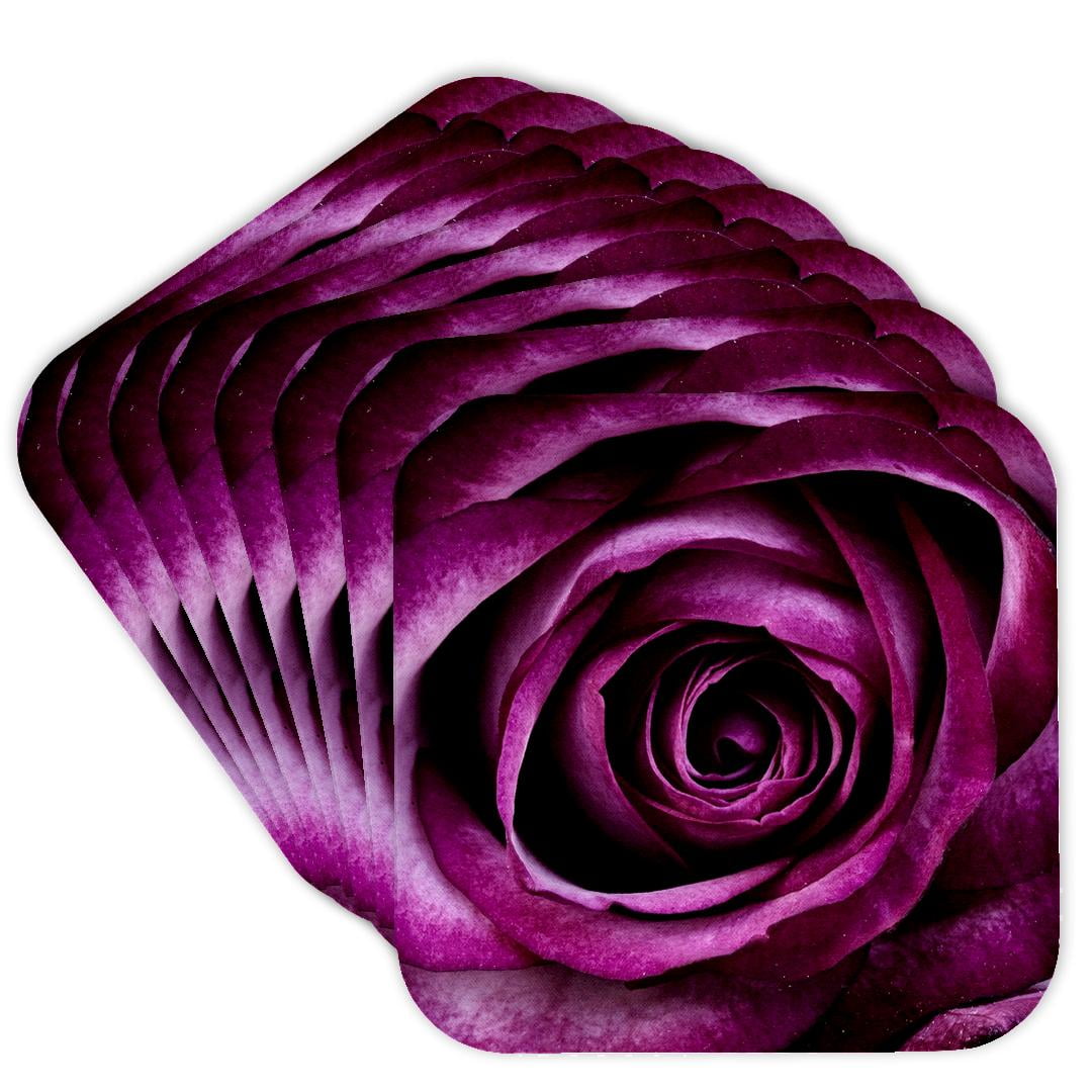 3drose, Image of Macro Plum Color Rose with All Its Layers, Set of 8 ...