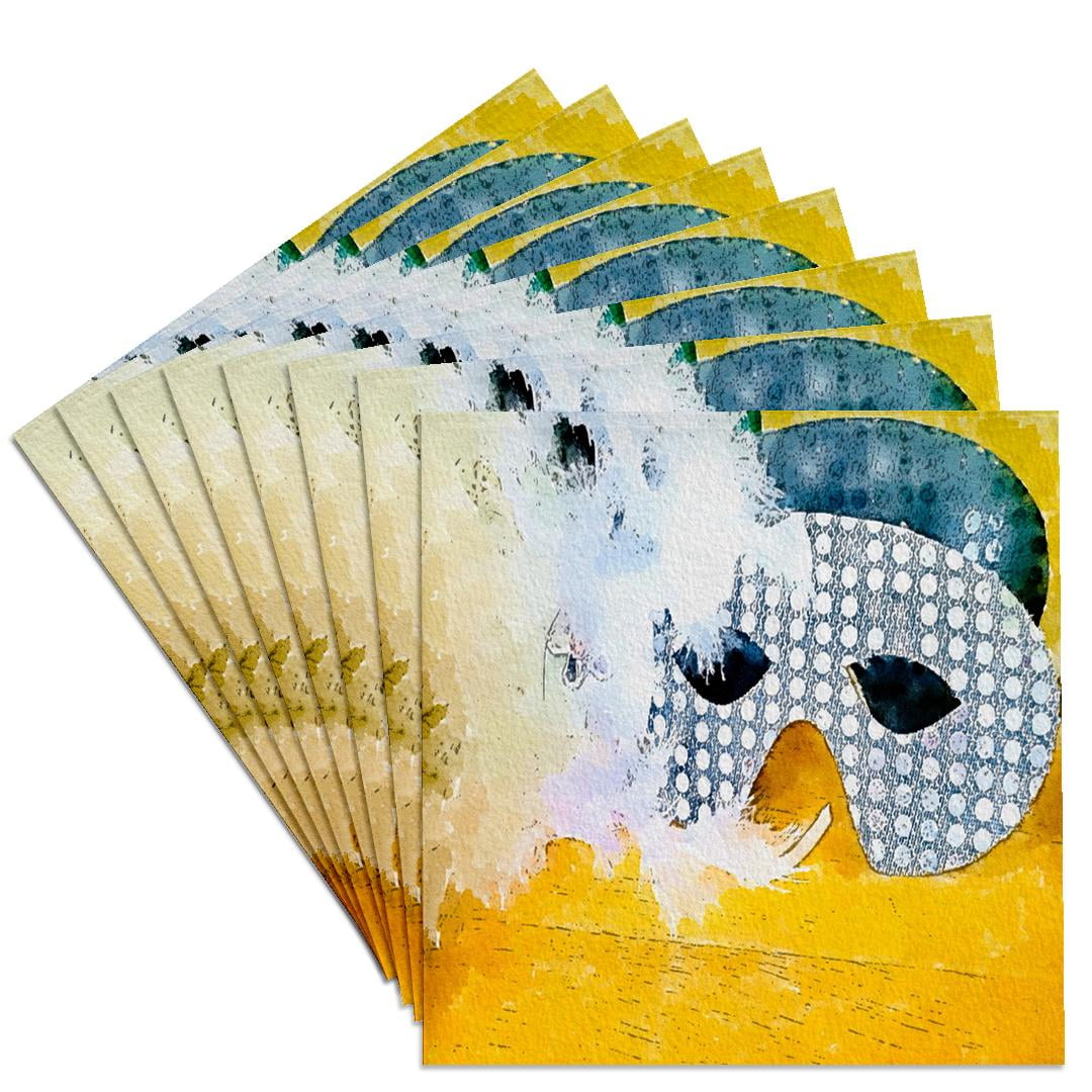 3drose, Image of Mardi Gras Masks of Silver and Blue White Feathers ...