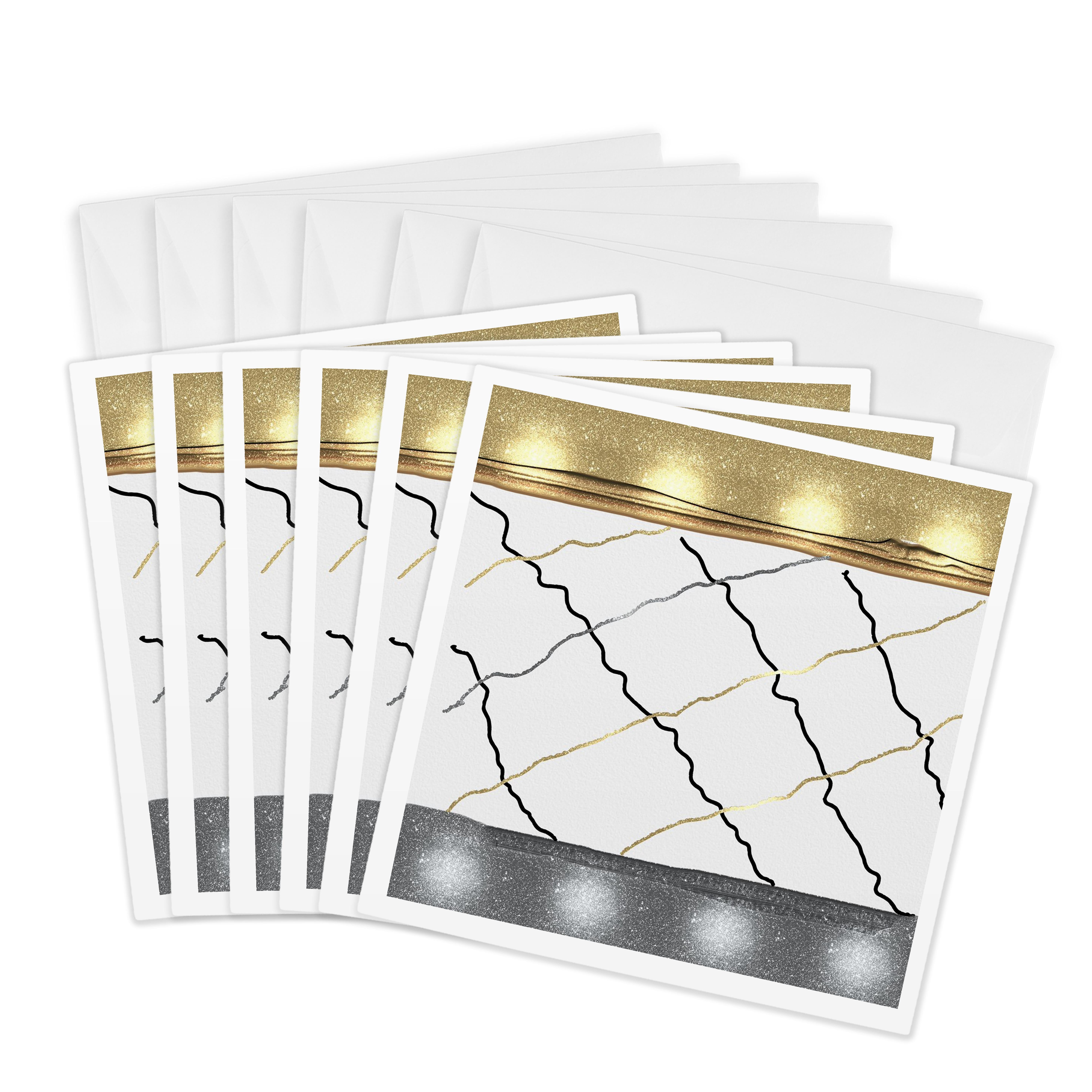 3drose, Image of Metallic Gold and Silver Bars with Black Gold Lines ...