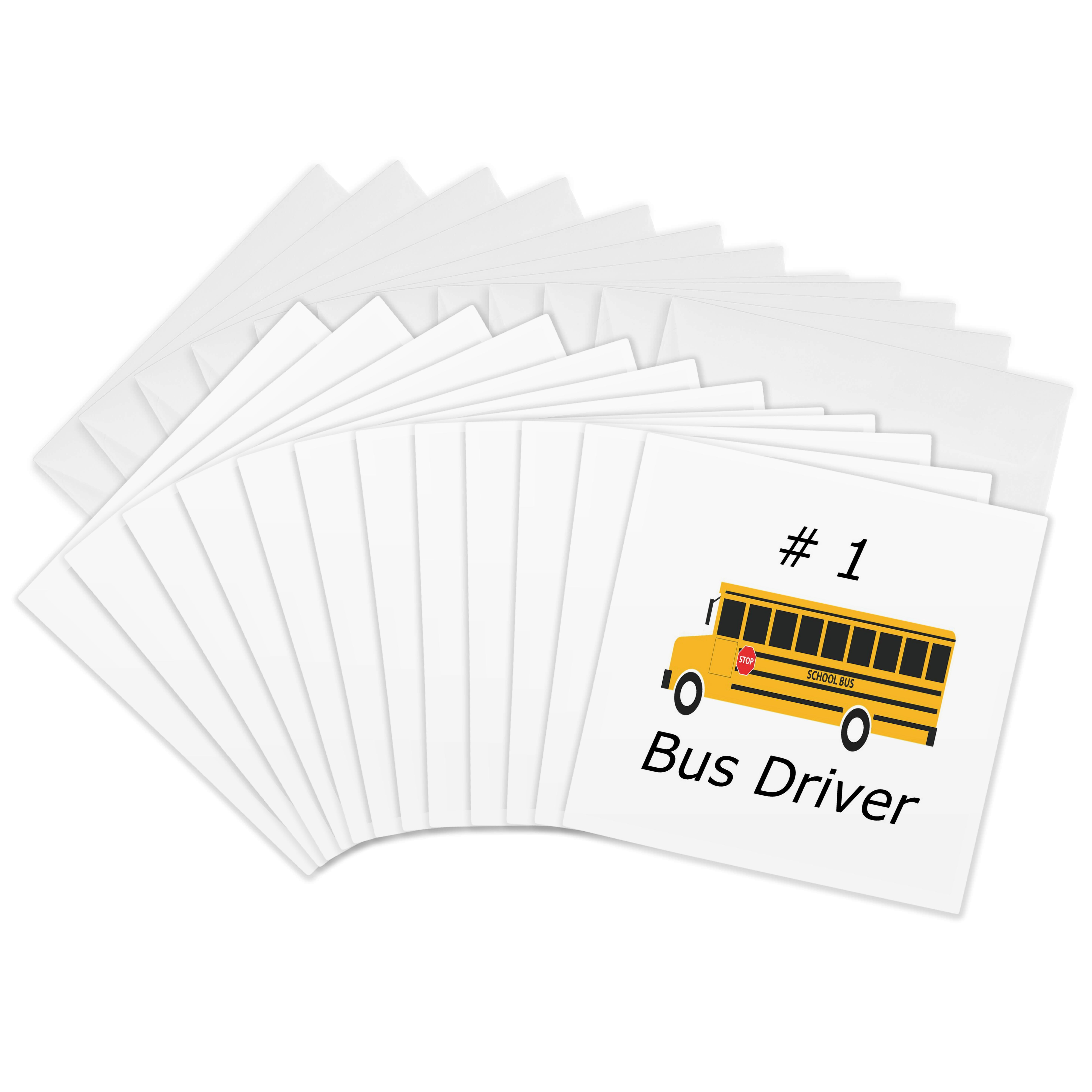 3drose, Image of Number 1 Bus Driver with Realistic School Bus, 12 ...