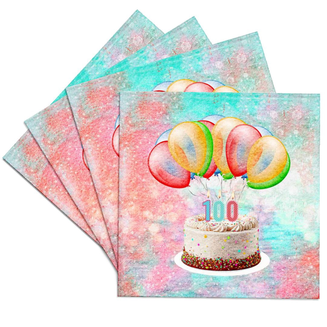 3drose, Image of Number 100 Candle on Cake, Happy Birthday, Colorful ...