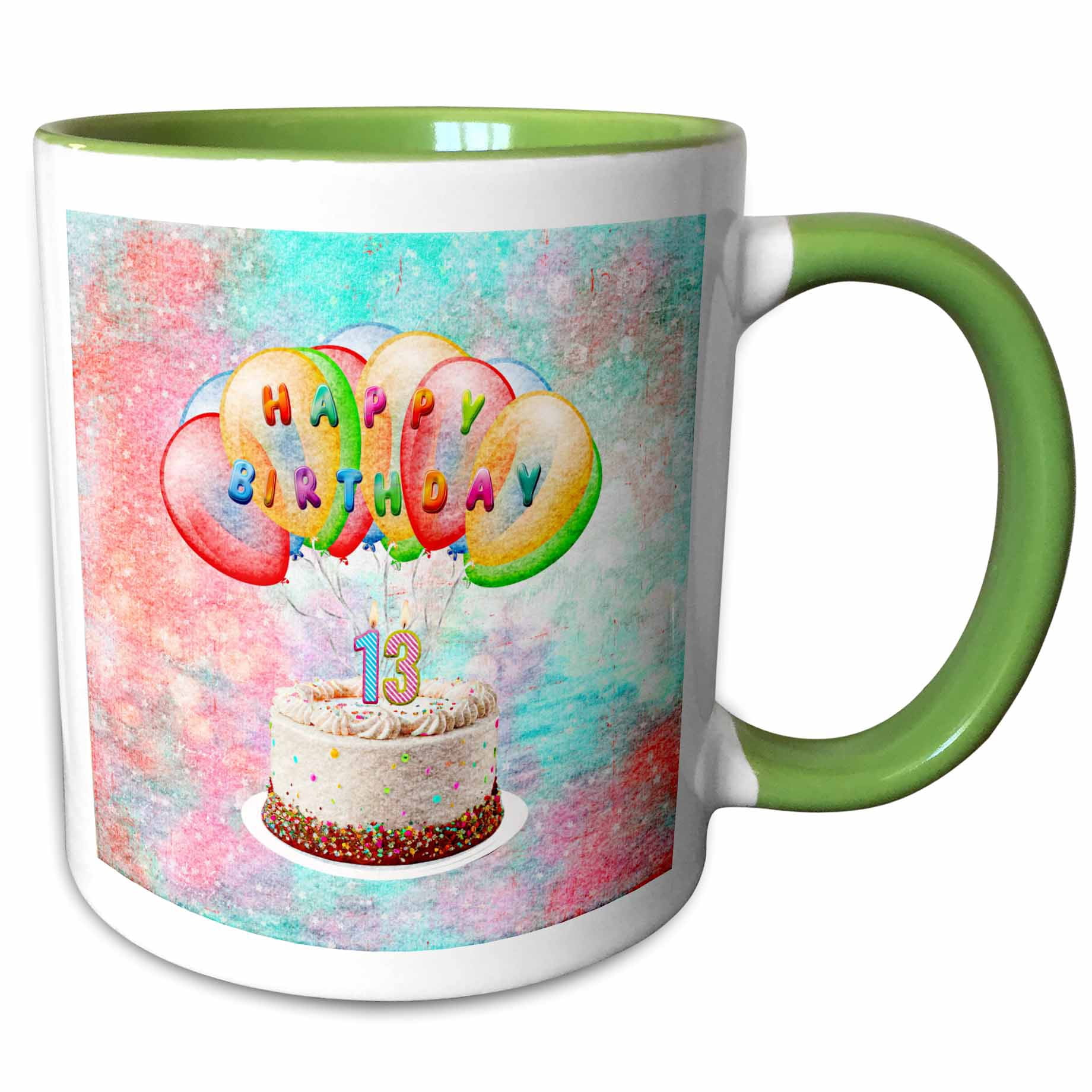 3drose, Image of Number 13 Candle on Cake, Happy Birthday, Colorful ...