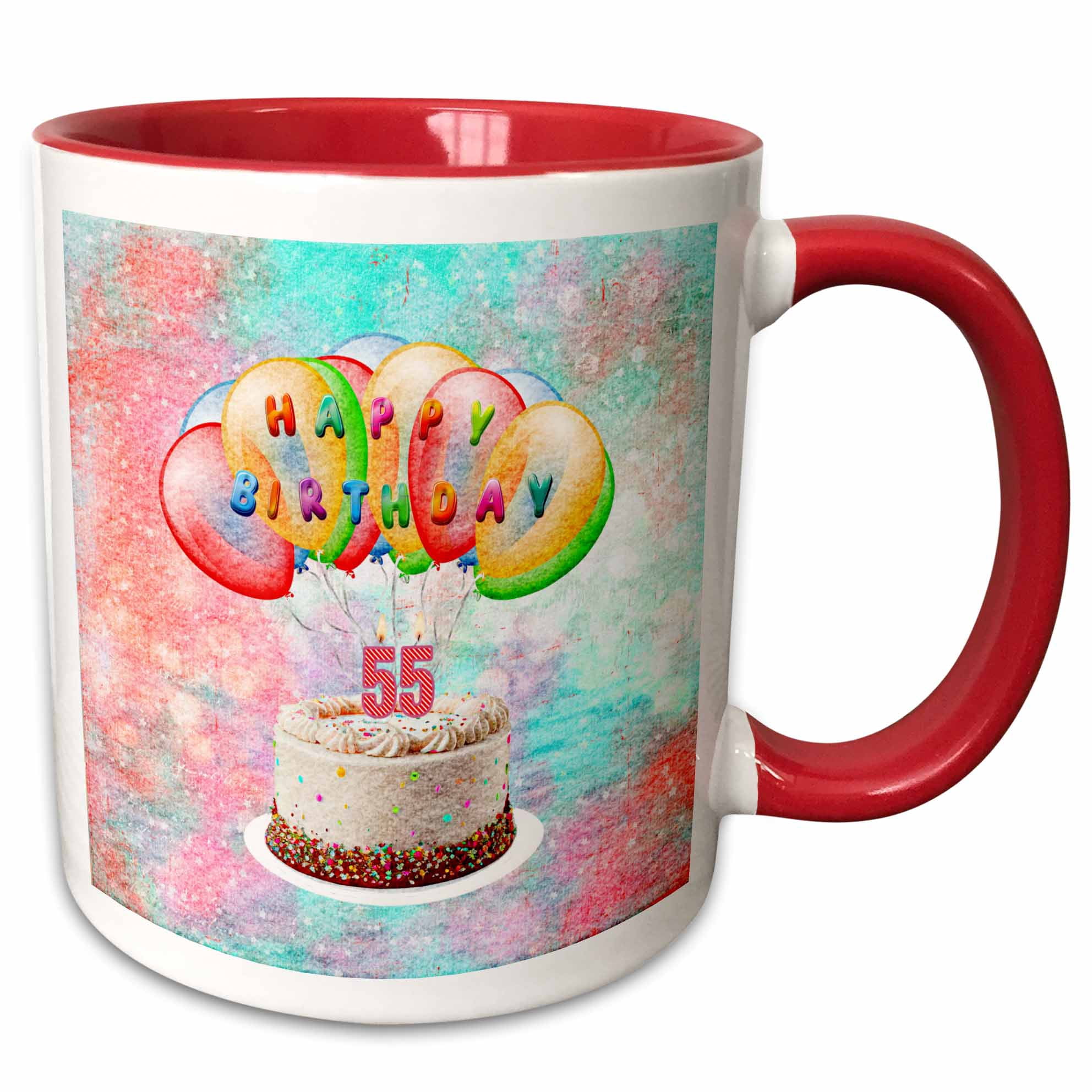 3drose, Image of Number 55 Candle on Cake, Happy Birthday, Colorful ...