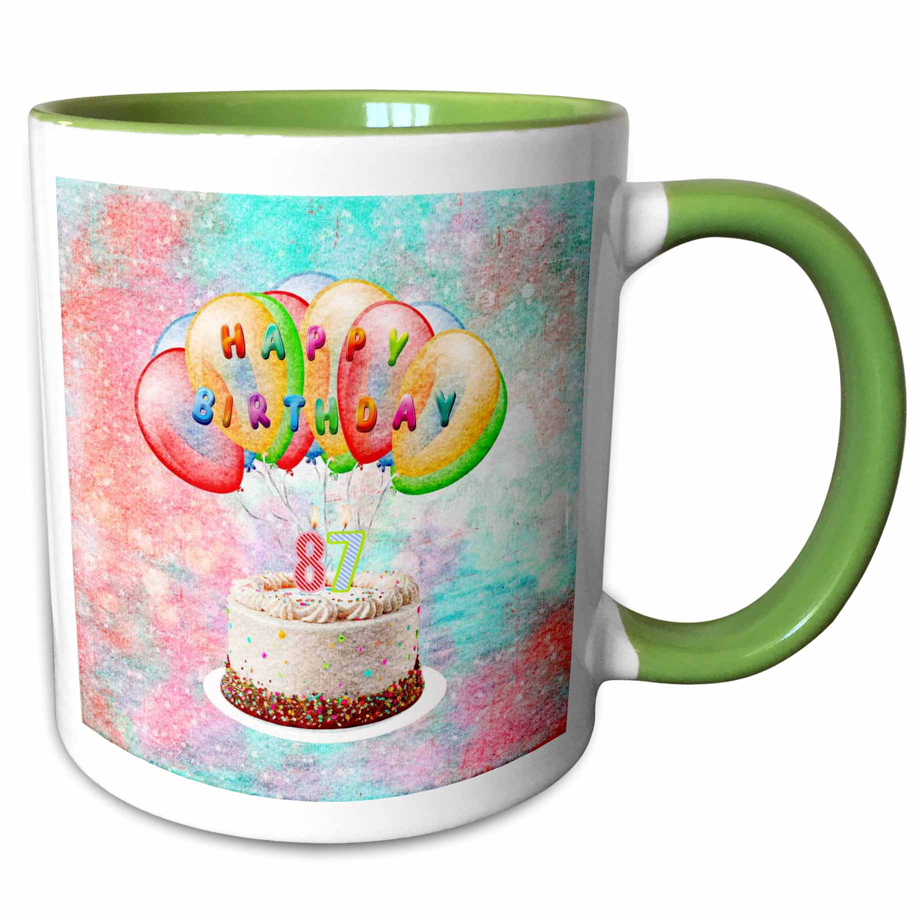 3drose, Image of Number 87 Candle on Cake, Happy Birthday, Colorful ...