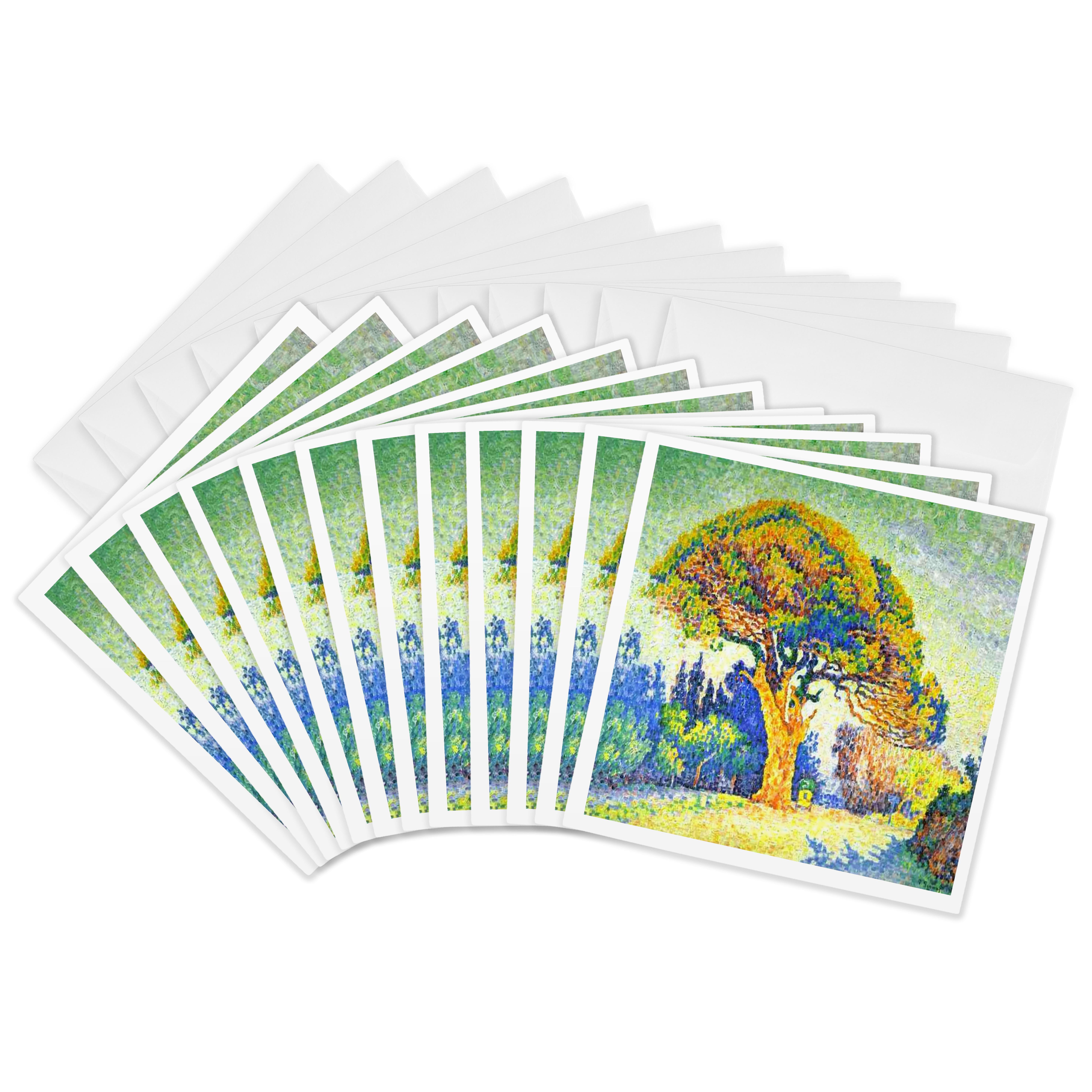 3drose, Image of Paul Signac Painting the Pine Tree at St Tropez, 12 ...
