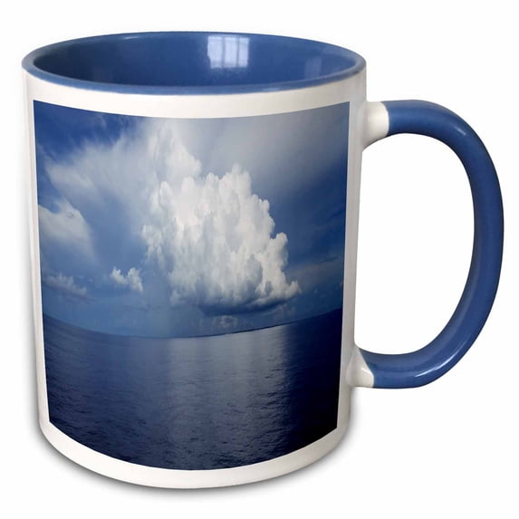 3drose, Image of Photo of Huge Clouds over Caribbean Sea from Cruise ...