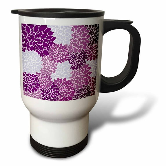 3drose, Image of Pink, Purple Dahlia Flowers Decorative Pattern or ...