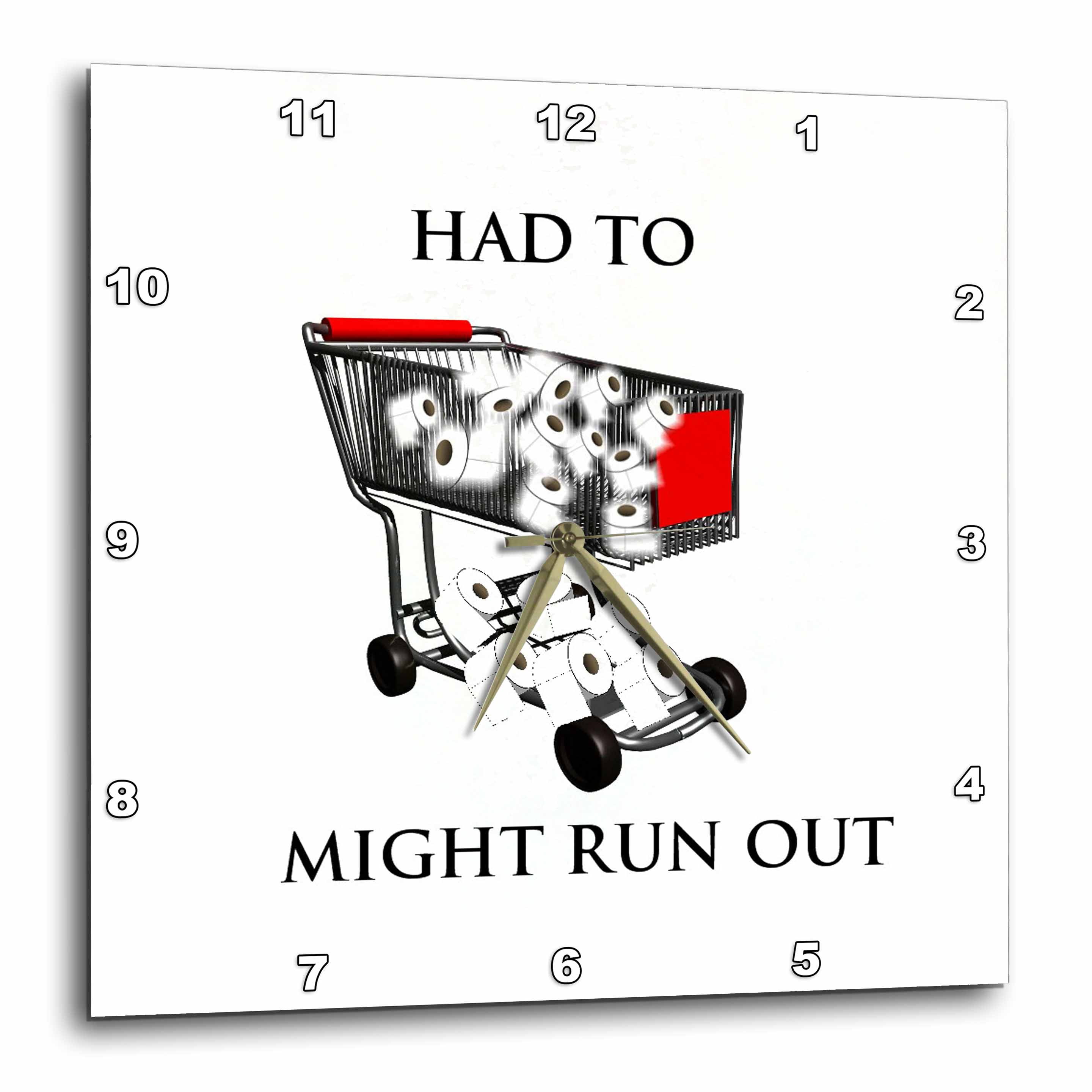 3drose, Image of Shopping Cart Loaded with Toilet Paper and Funny Words ...