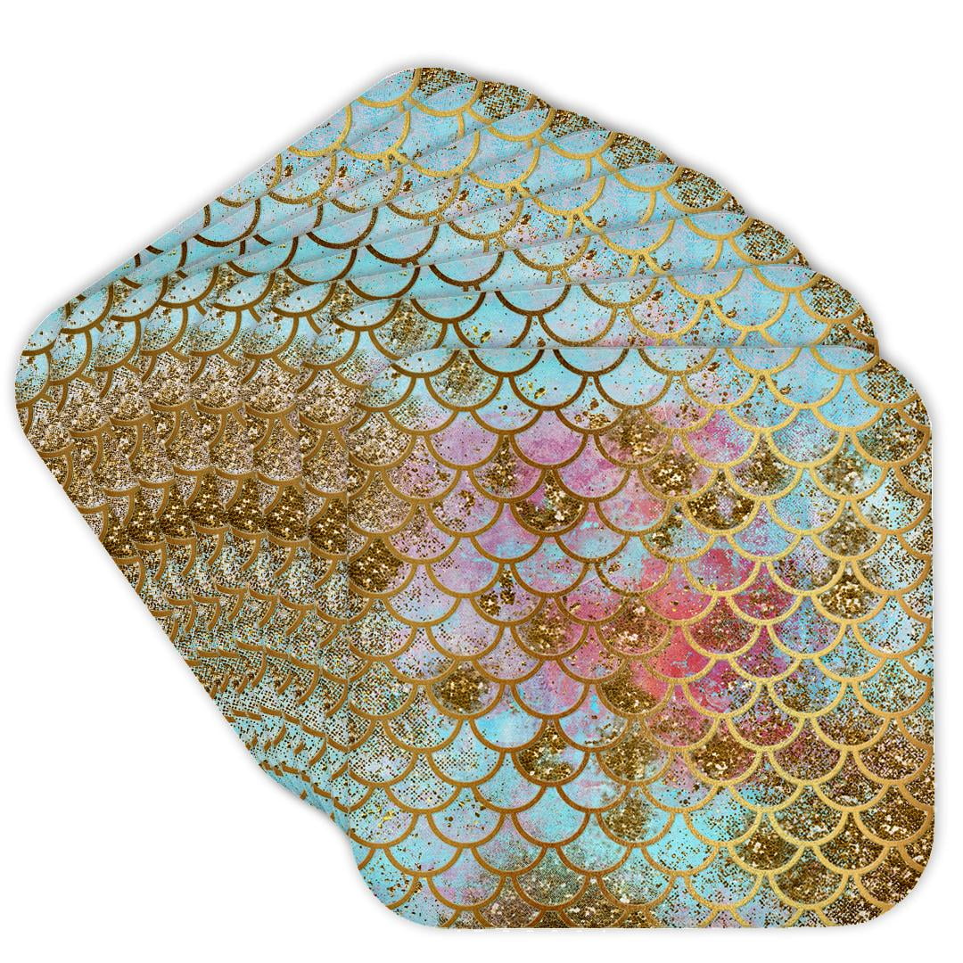 3drose, Image of Sparkling Pink Luxury Elegant Mermaid Scales Glitter ...