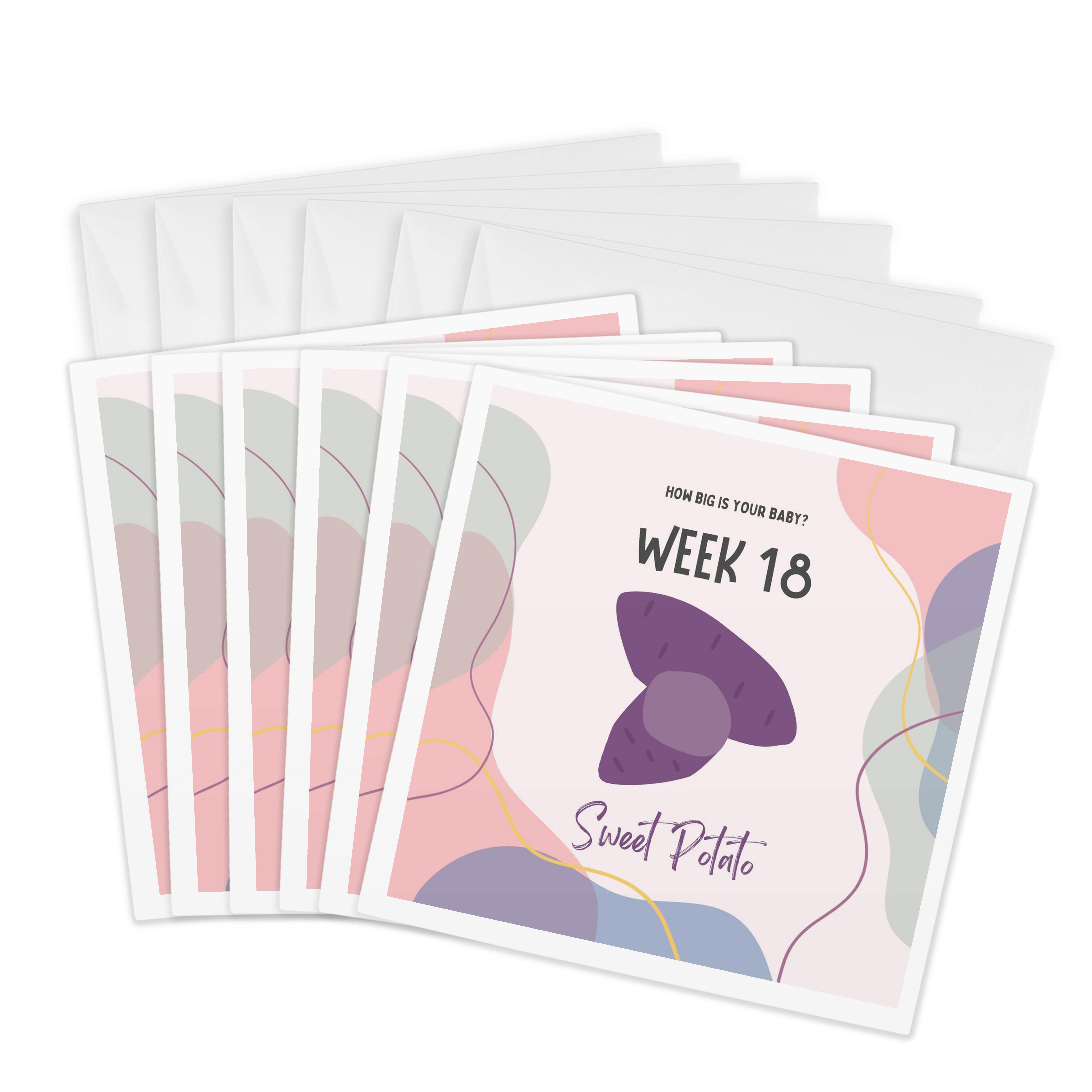 3drose, Image of Sweet Potato How Big Is Your Baby Week 18, 6 Greeting ...