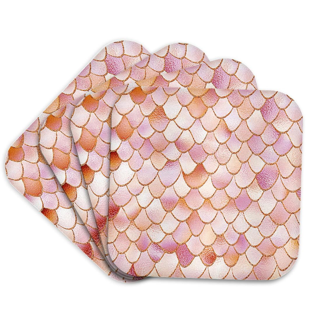 3drose, Image of Trendy Girly Chic Mermaid Pattern of Rosegold Blush ...