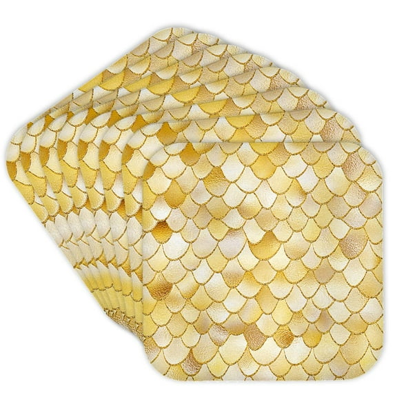 3drose, Image of Trendy Girly Chic Mermaid Scales of Gold Metal Fish ...