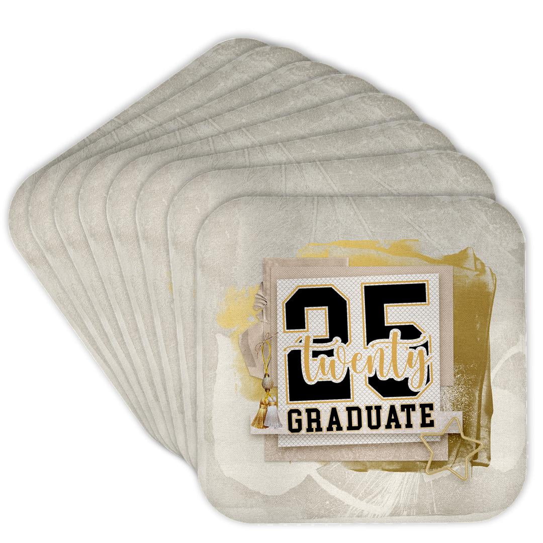 3drose, Image of Twenty 25 Graduate Elegant Tassel and Star on Gold ...