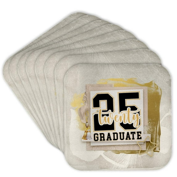 3drose, Image of Twenty 25 Graduate Elegant Tassel and Star on Gold ...