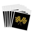 3drose, Image of Two Crossed Checkered Auto Racing Flags. Yellow on ...