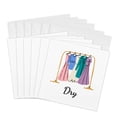 3drose, Image of Washed Clothes with Text of Dry, 6 Greeting Cards with ...