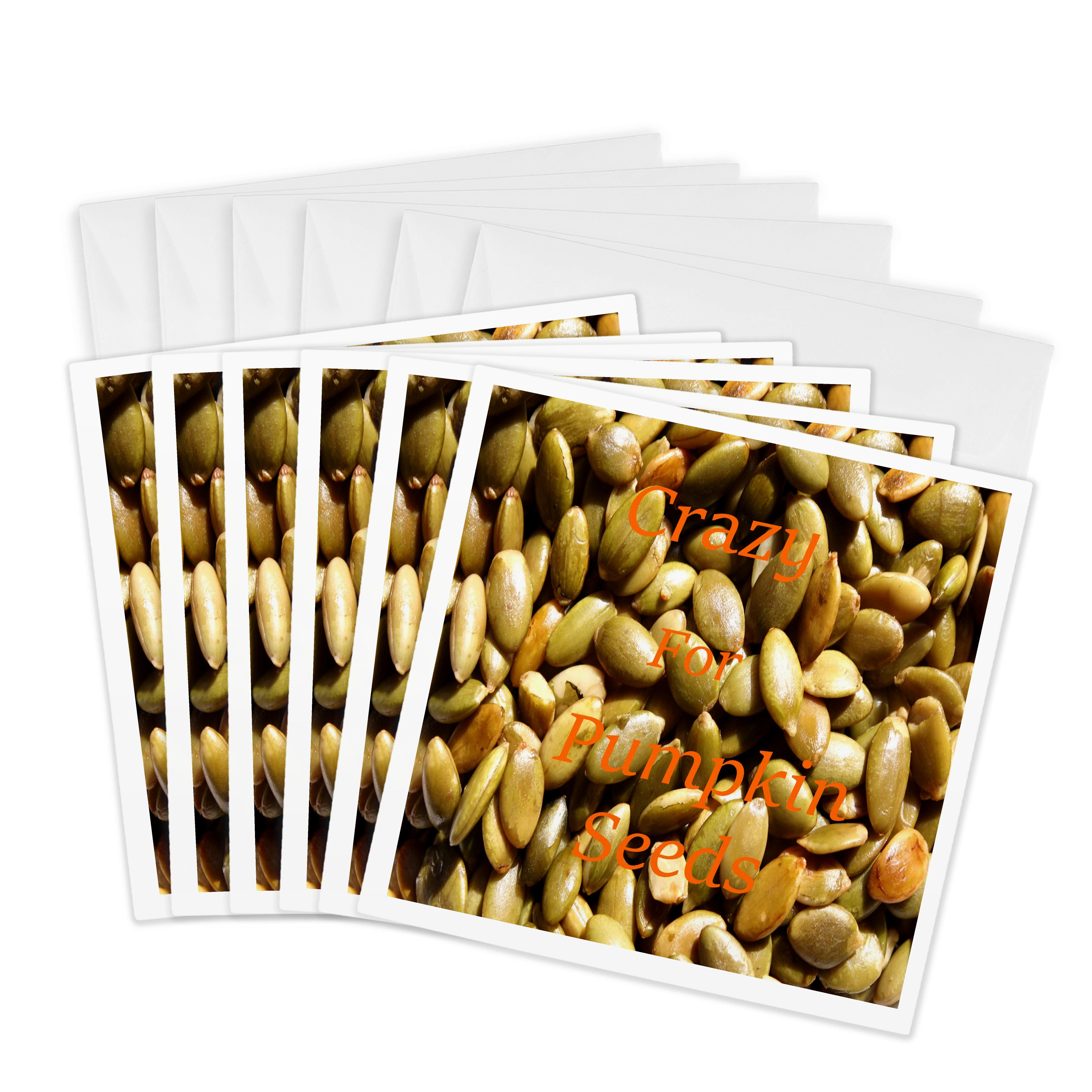 3drose, Image of Words Crazy for Pumpkin Seeds on Photo of Them, 6 ...