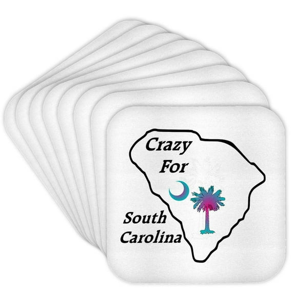 3drose, Image of Words Crazy for South Carolina with Palm Tree Symbol ...