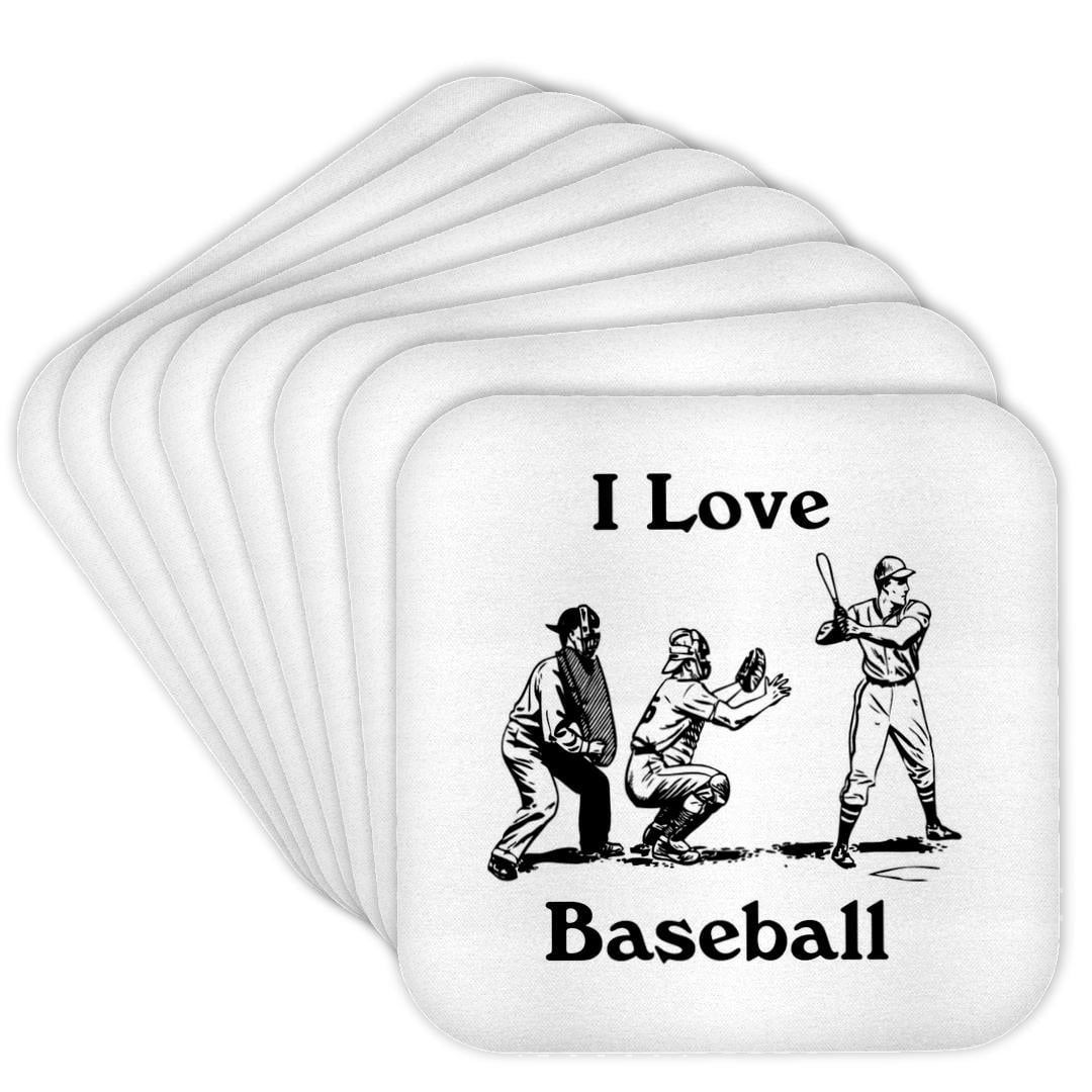 3drose, Image of Words I Love Baseball in Black and White Hitter ...