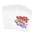 3drose, Image of Work Work Work Quote, 6 Greeting Cards with Envelopes ...