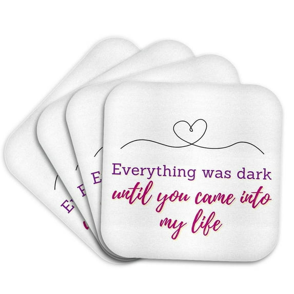 3drose, Image of a Heart with a Sweet Text, Set of 4 Coasters - Cork ...