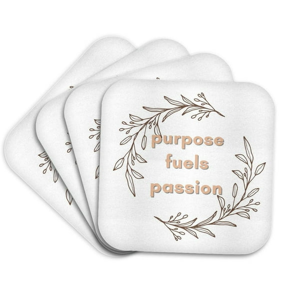 3drose, Inspirational Quotes for Women Purpose Fuels Passion, Set of 4 ...