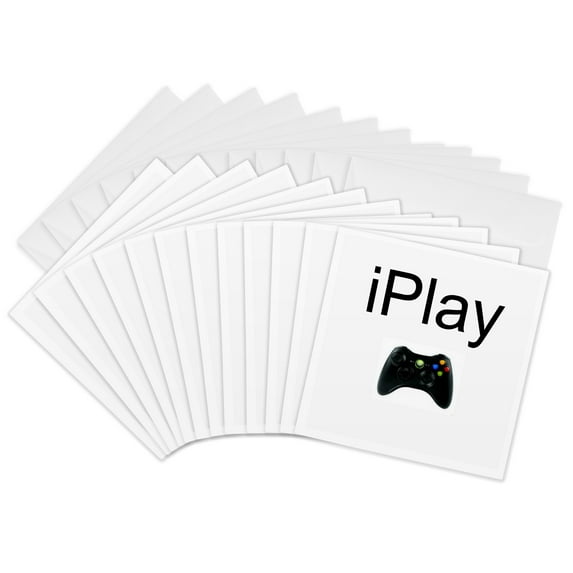 3drose, Iplay, Black Lettering on White Background, Picture of Game ...