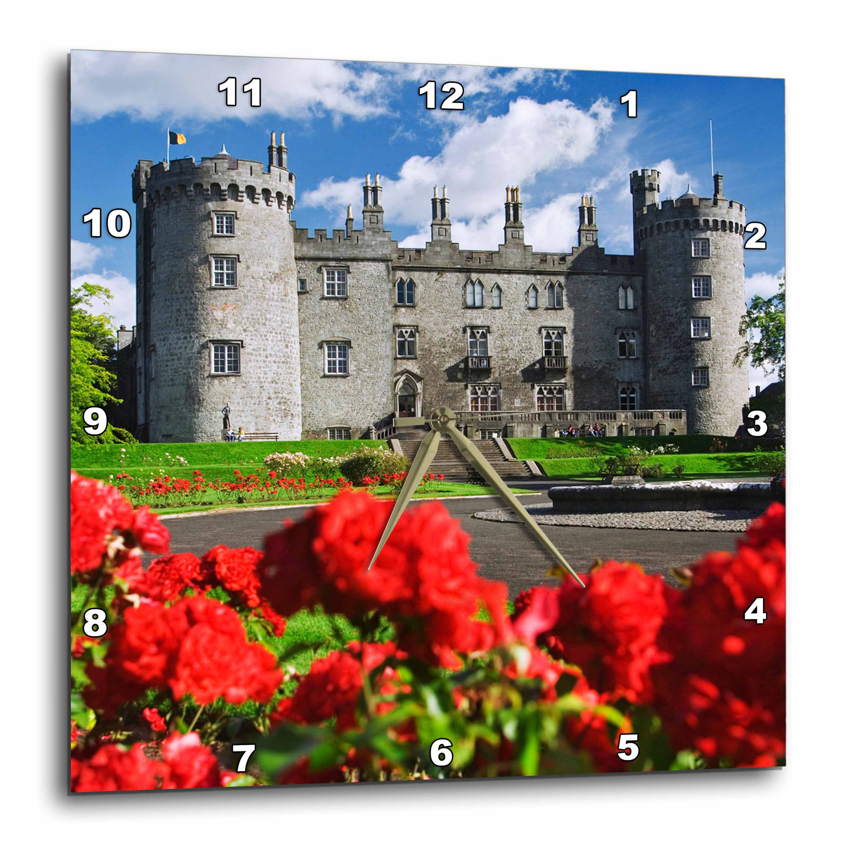 3drose, Ireland, Kinsale. Kinsale Castle and Grounds., 15x15 Wall Clock ...
