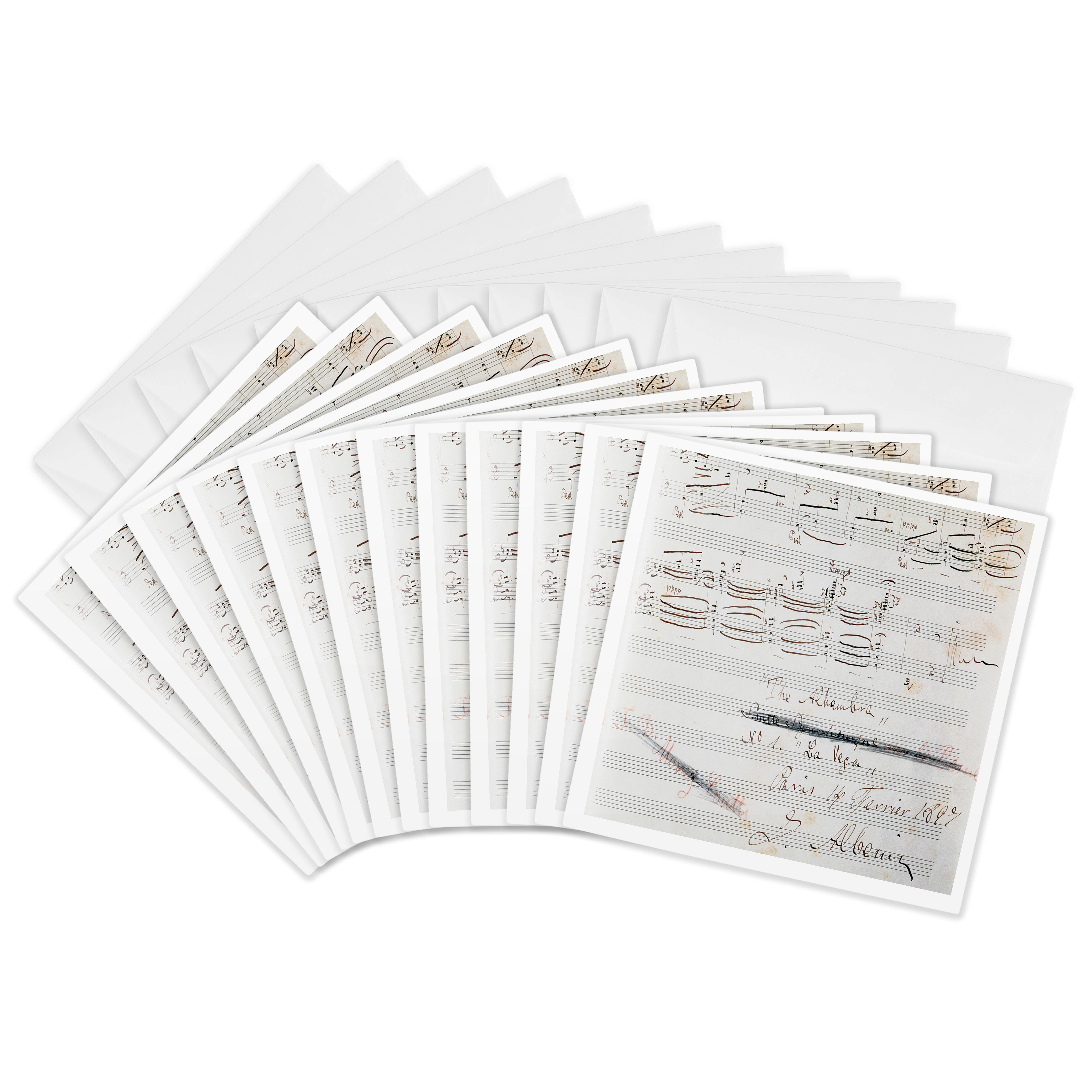 3drose, Isaac Albeniz, Spanish Composer, Music Manuscript - Hi13 ...