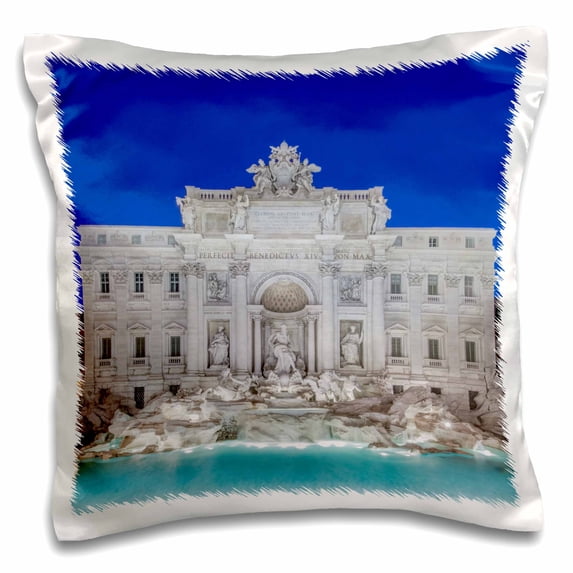 3drose, Italy, Rome, Trevi Fountain., 16x16 inch Pillow Case - Walmart.com