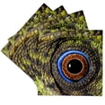 3drose, Javan Hump-headed Lizard., Set of 4 Ceramic Tile Coasters ...