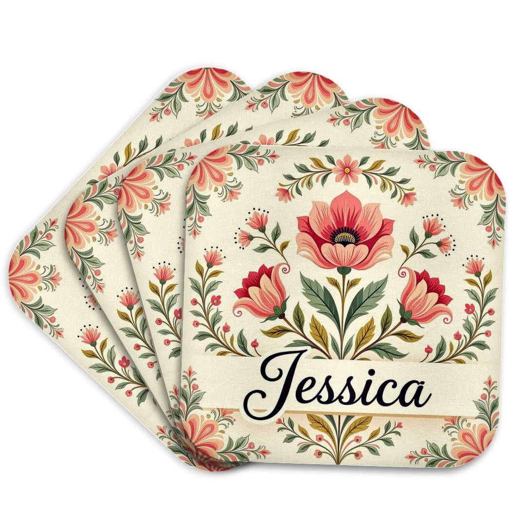 3drose, Jessica Girl Name. Vintage Floral Art. Positive Mood, Gift for ...