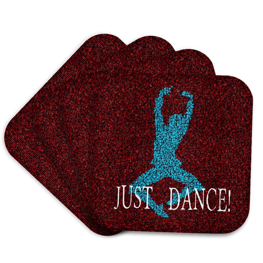 3drose, Just Dance- Dancer in Blue Stars over Red Starry Background ...