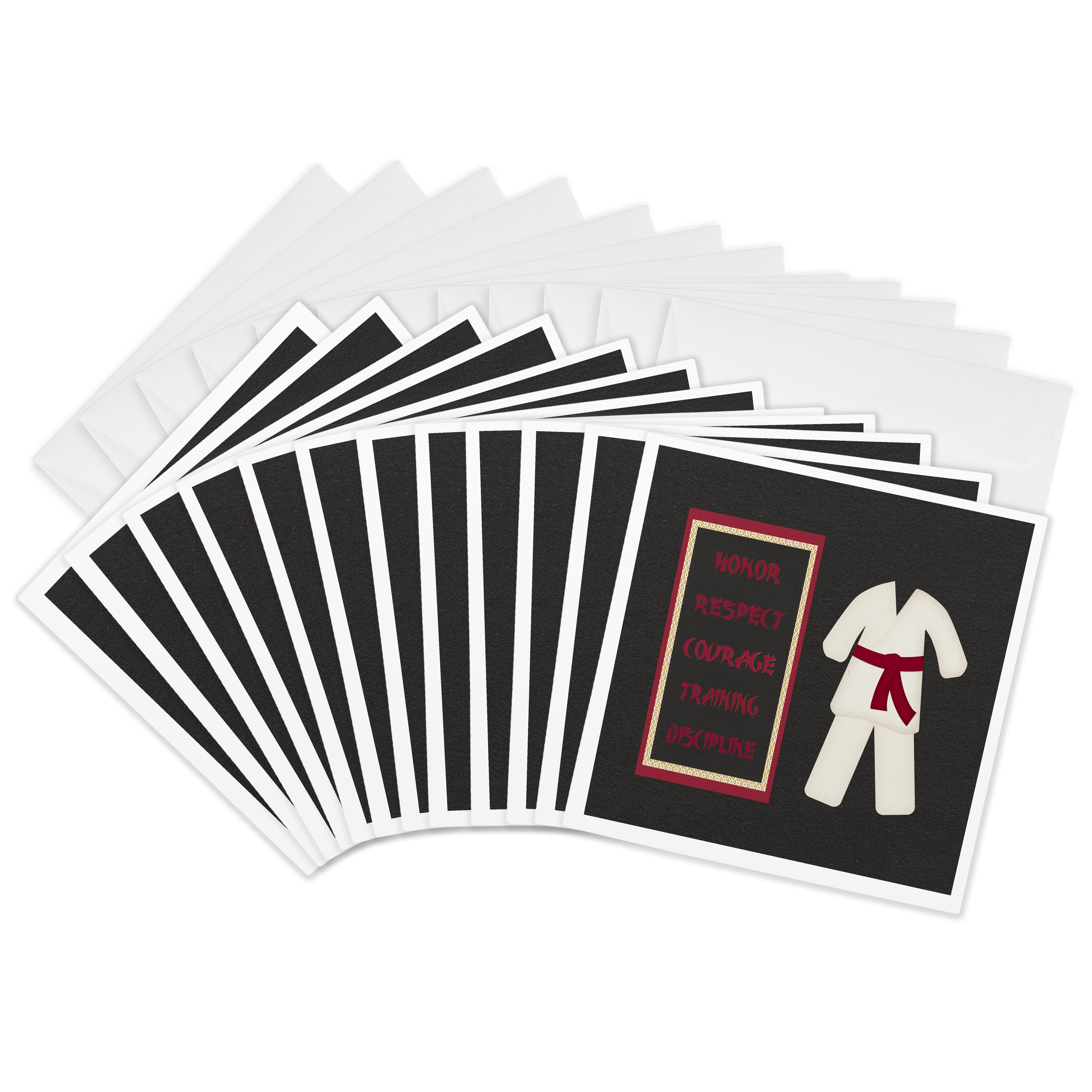 3drose, Karate Karategi Uniform Red Belt Honor Respect Courage Training ...