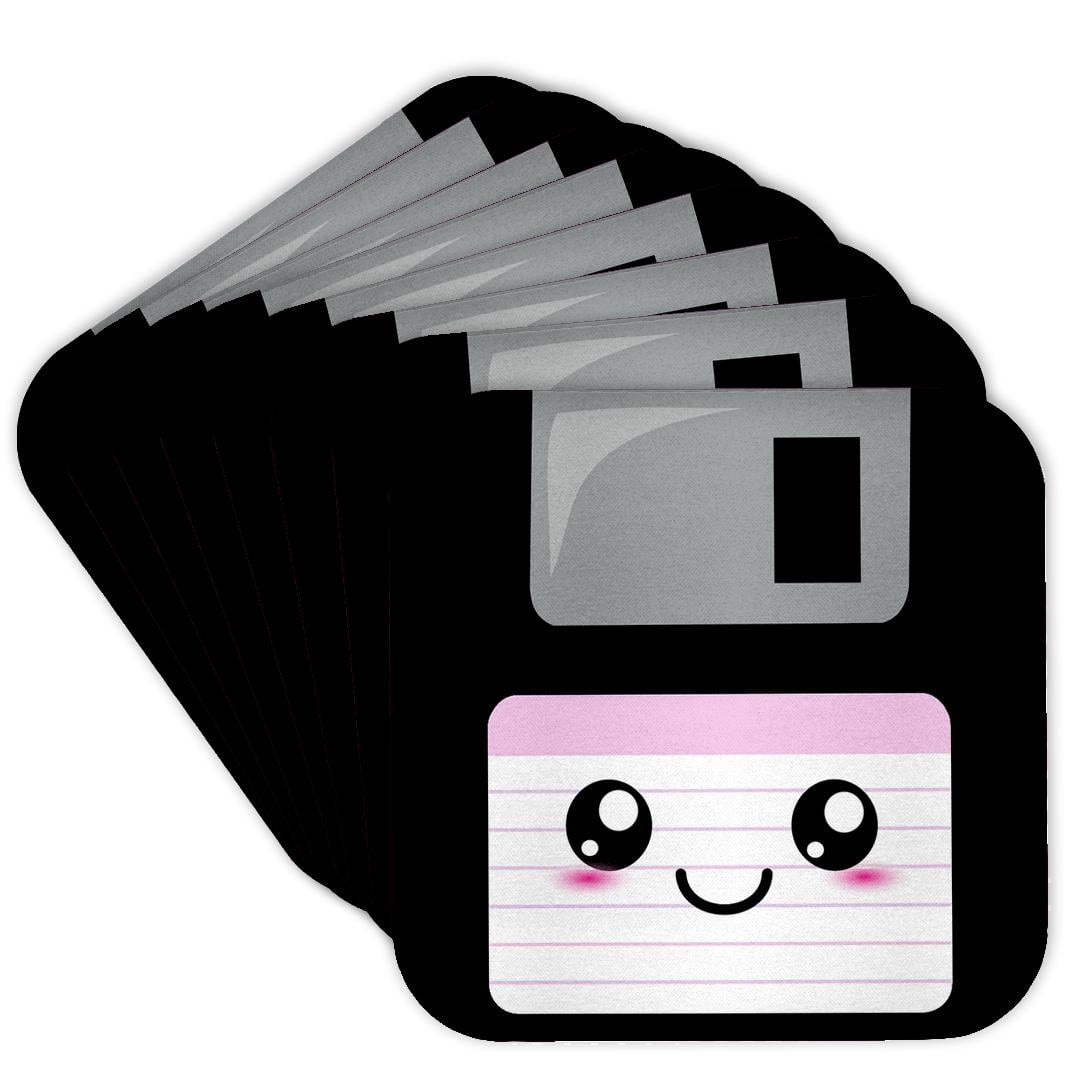 3drose, Kawaii Cute Happy Floppy Disk - Retro Computer Nerd - Japanese ...