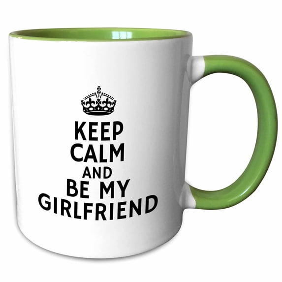 3drose, Keep Calm and Be My Girlfriend Typography - Love Proposal with ...