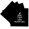 3drose, Keep Calm and Love Black Cats -trendy Animal Cat Typography on ...