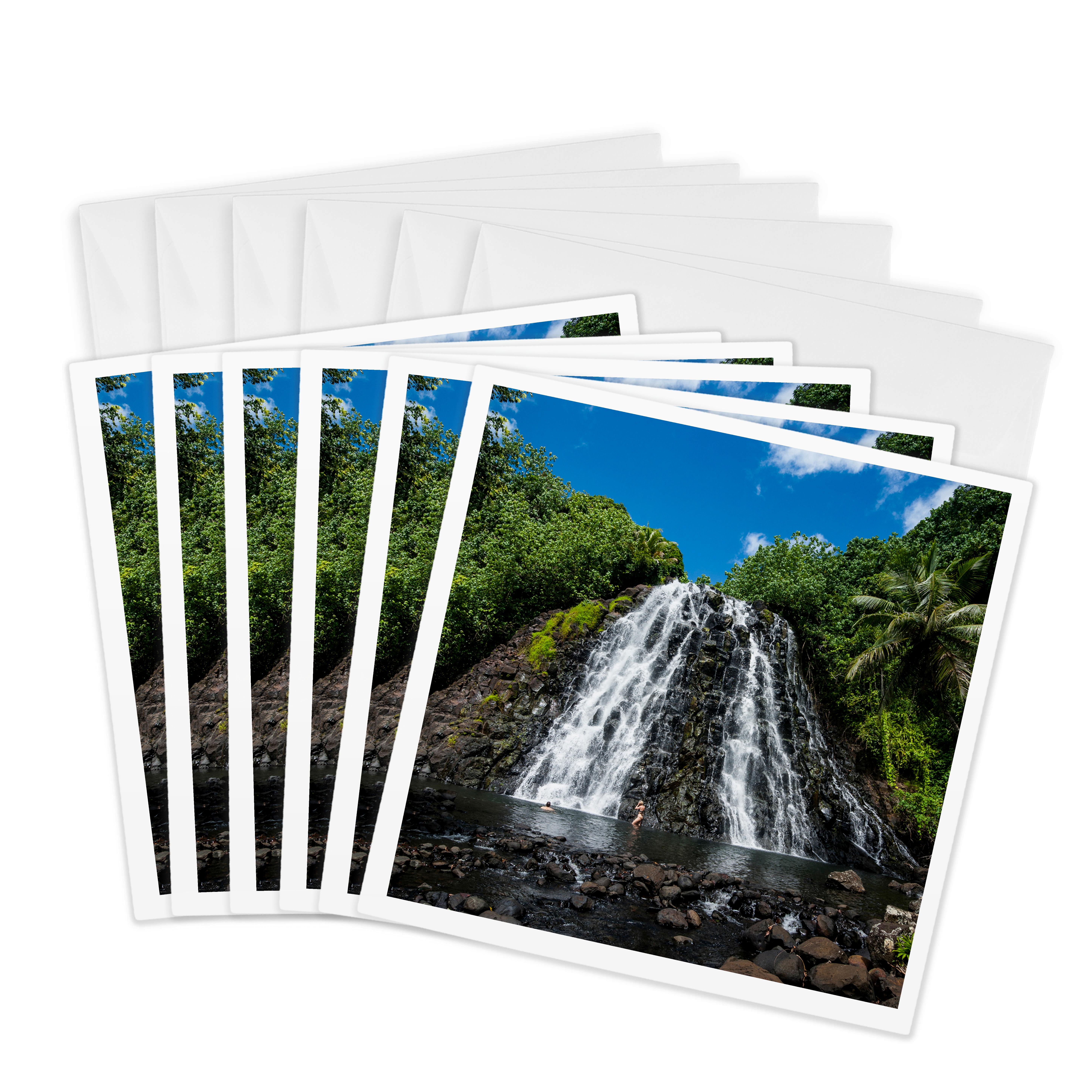 3drose, Kepirohi Waterfall, Pohnpei, Micronesia, Central Pacific, 6 ...