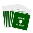 3drose, Kiss Me Im Irish Green, 6 Greeting Cards with Envelopes ...