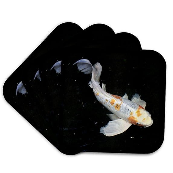 3drose, Koi Fish Swims Motion, Set of 4 Coasters - Soft - Walmart.com