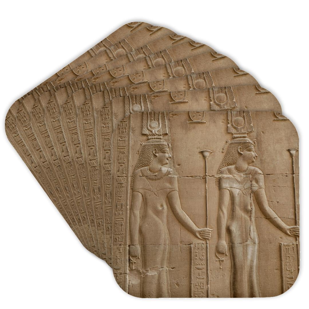 3drose, Kom Obo Temple. Aswan, Egypt., Set of 8 Coasters - Soft ...