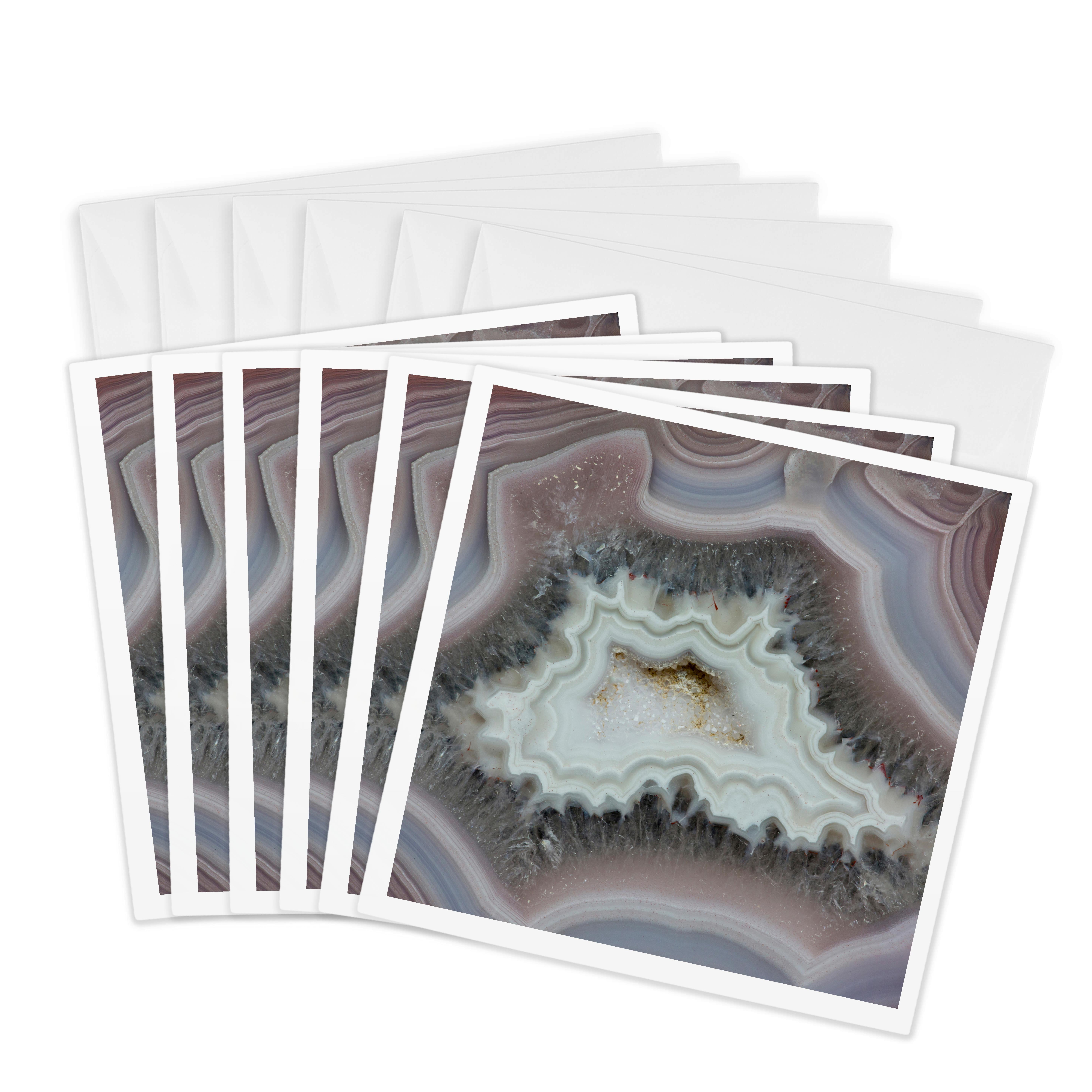 3drose, Laguna Agate, Mexico, 6 Greeting Cards with Envelopes - Walmart.com