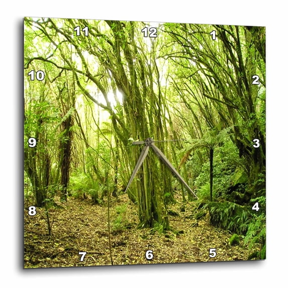 3drose, Large Bamboo Forest, 15x15 Wall Clock - Walmart.com