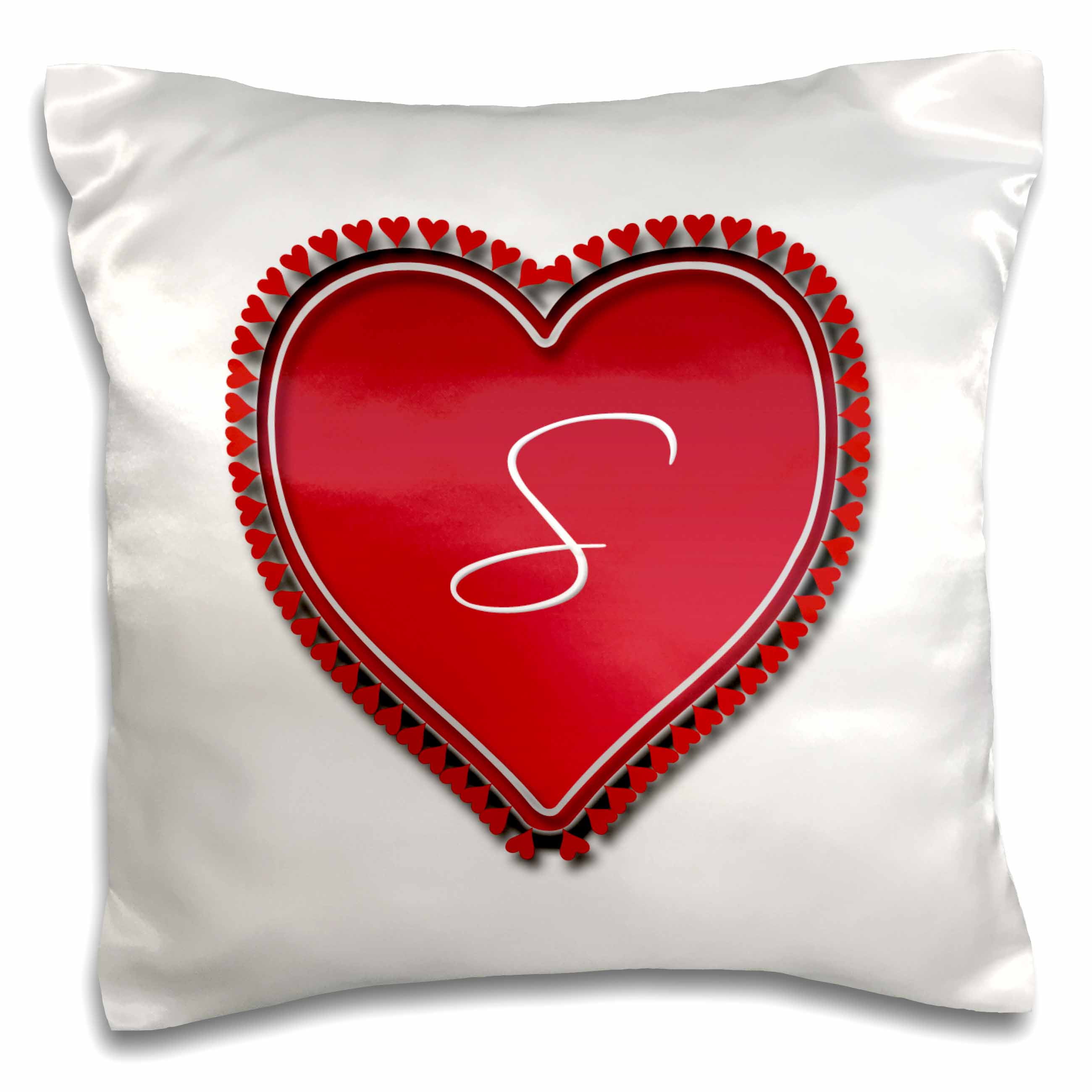 3drose, Large Red Heart on a White Background Surrounded by Small Red ...