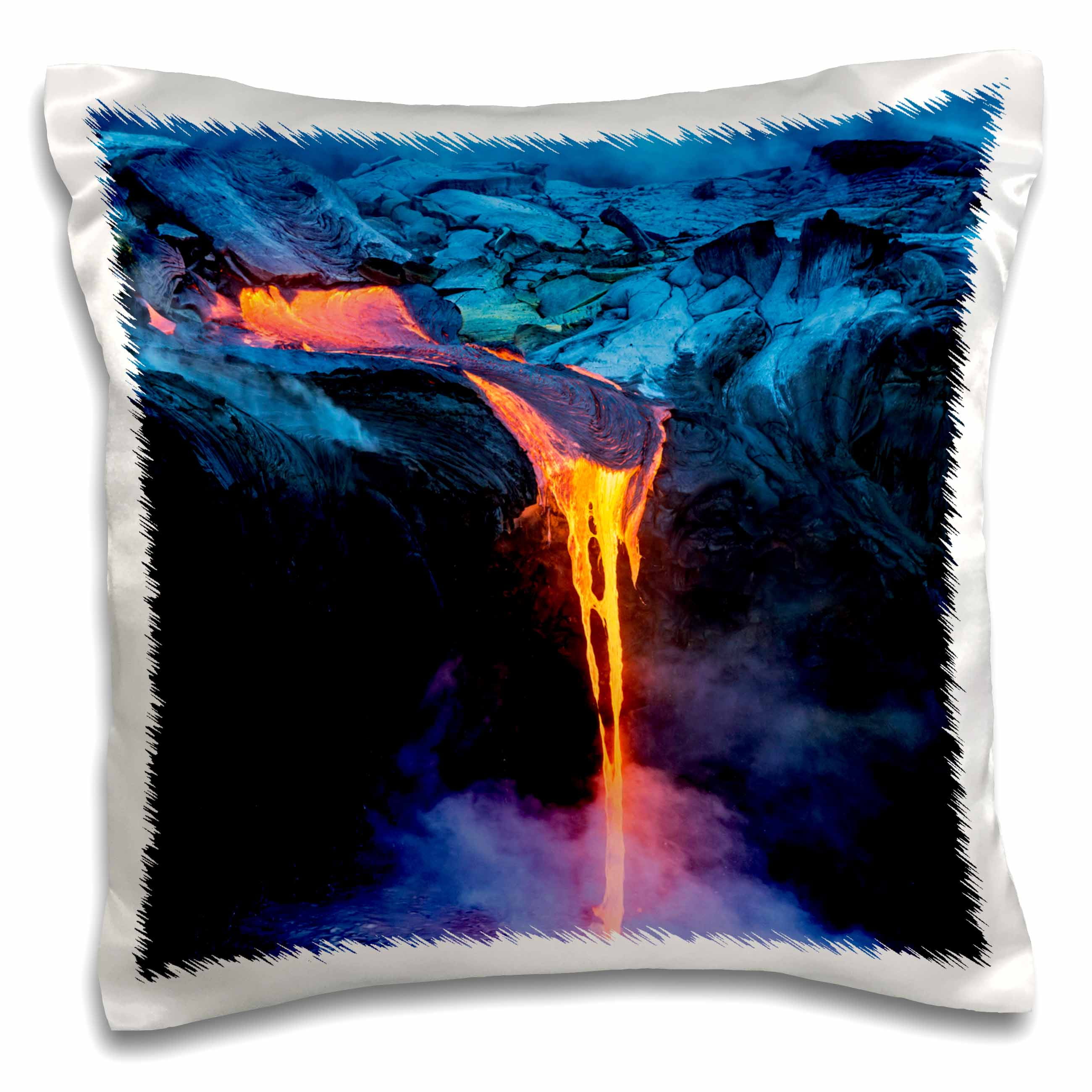 3drose, Lava Flow Entering Ocean. Hawaii Volcanoes N.p, Big Island ...