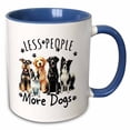 3drose, Less People, More Dogs Stylish Artsy Design for Dog Lovers and ...
