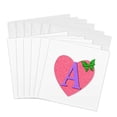 3drose, Letter A- Image of Pink Heart with Butterfly- Not Actual ...