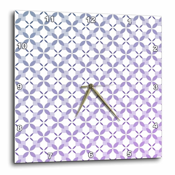 3drose, Lilac and White Floral Art- Flowers, 15x15 Wall Clock - Walmart.com