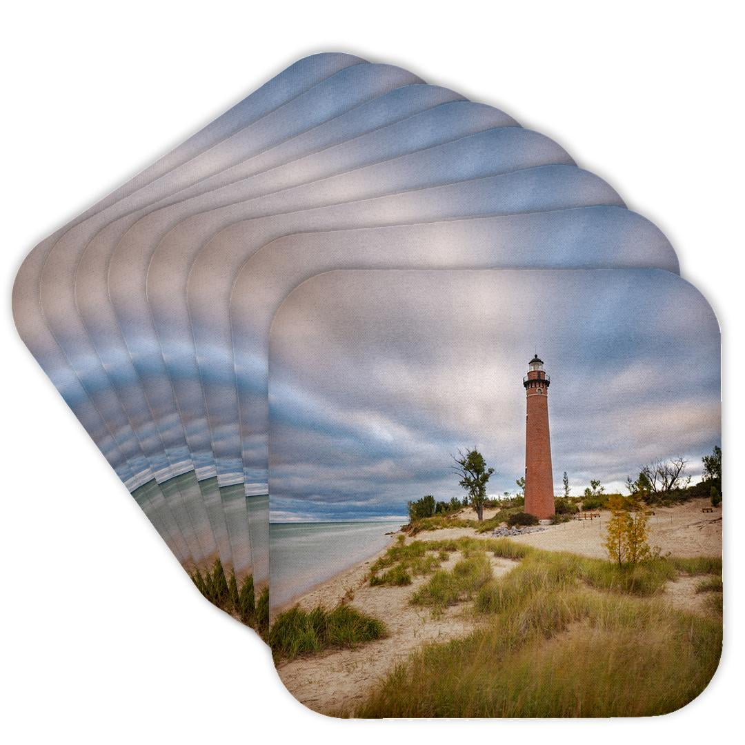 3drose, Little Sable Point Lighthouse Near Mears, Michigan., Set of 8 ...