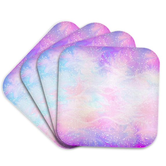 3drose, Lovely Abstract Mix of Pastel Colors Soft Background, Set of 4 ...